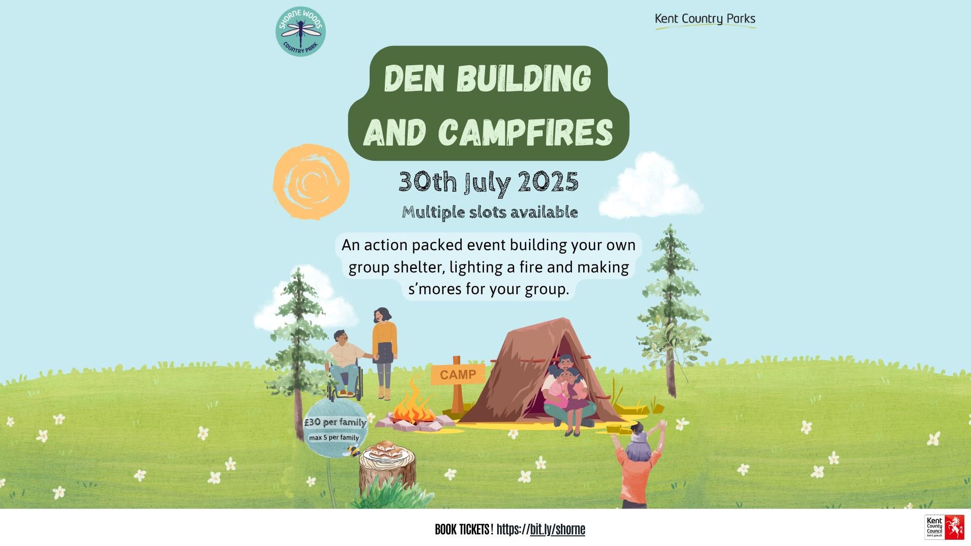 Family Den Building & Campfires